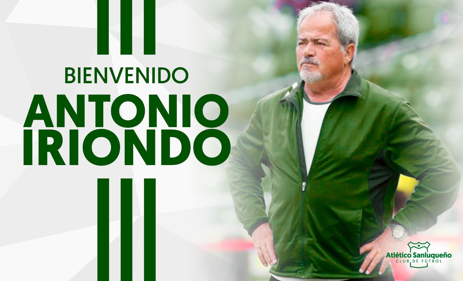 Antonio Iriondo, nuevo entrenador del Atlético Sanluqueño - Atlético Sanluqueño C. F.